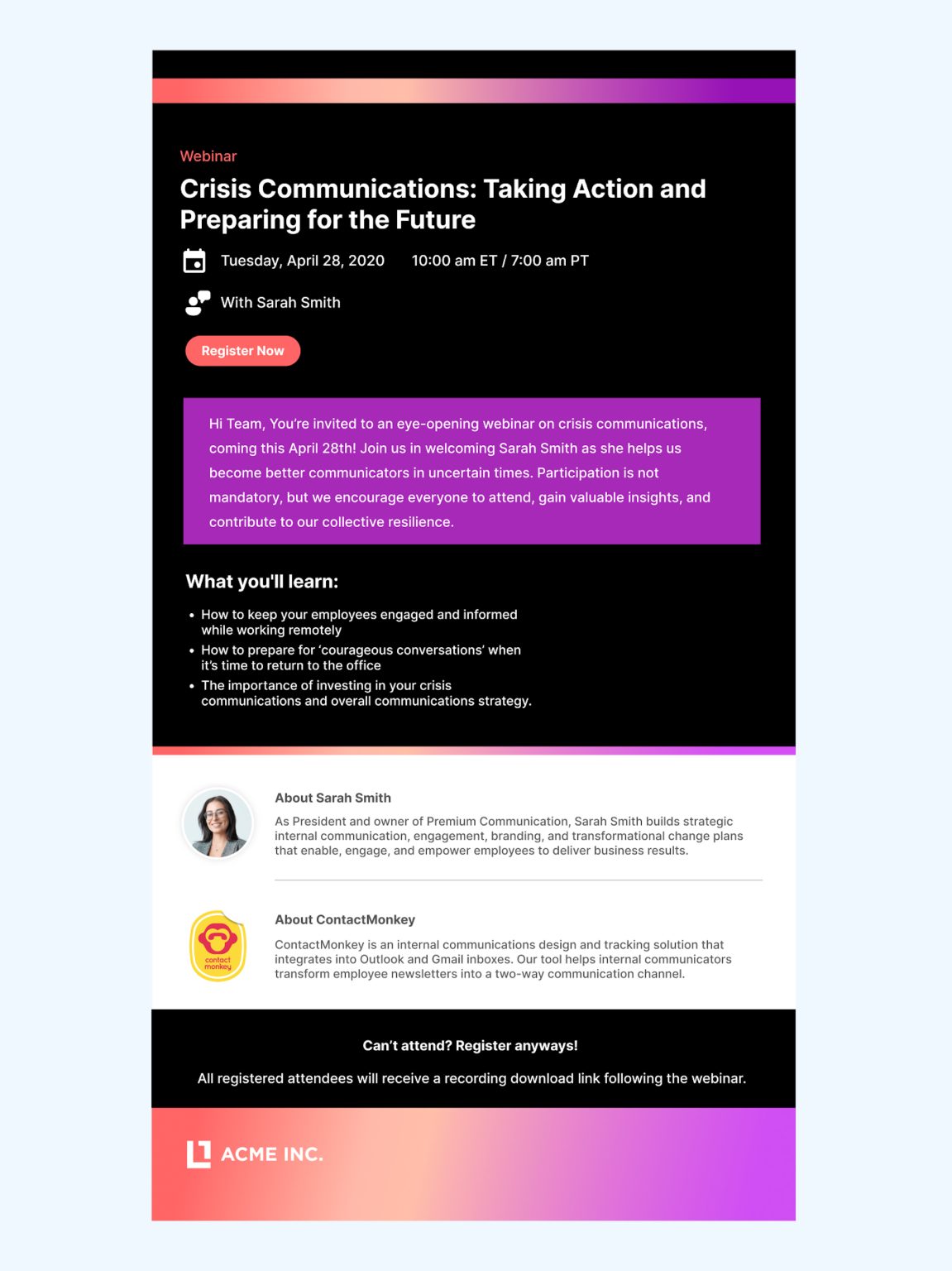 20+ Internal Communication Email Templates And Examples To Engage Staff