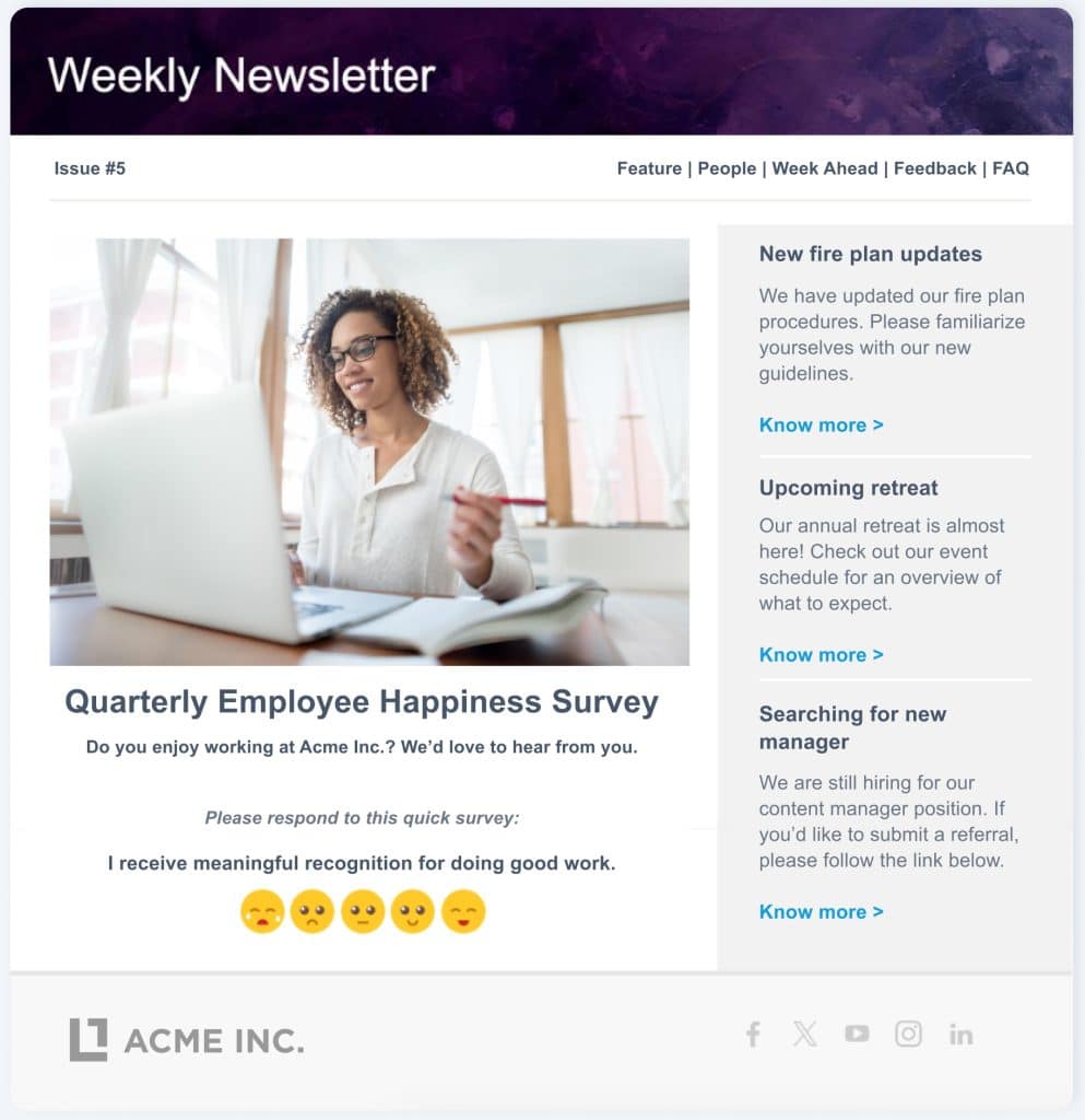 25 Most Popular Employee Survey Templates For Your Company