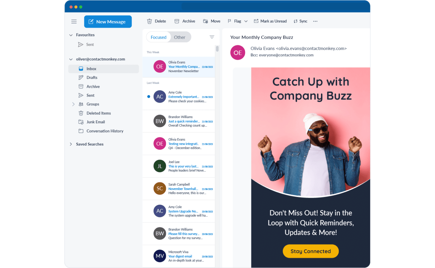 Internal Communication Email Software - ContactMonkey