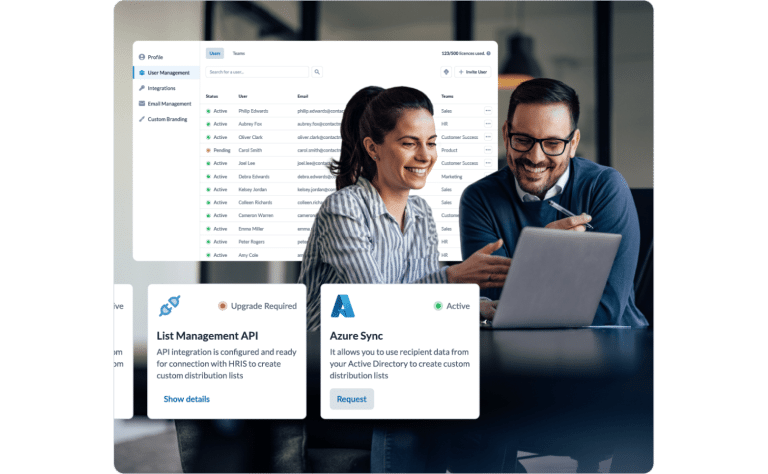 Internal Communication Email Software - ContactMonkey