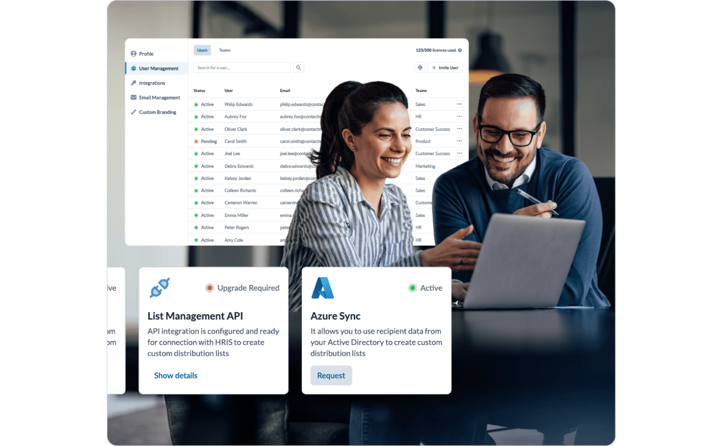 Internal Communication Email Software - ContactMonkey