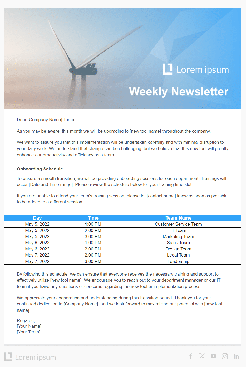 How To Use Tables In Your Emails