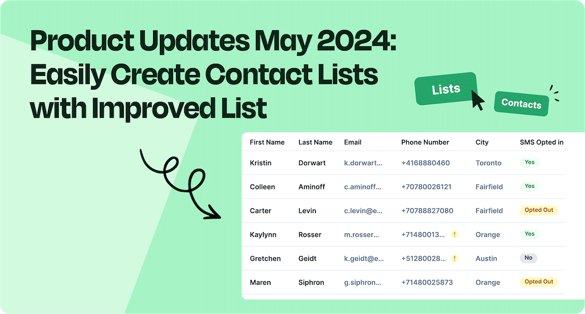 Create Contact Lists with List Management by ContactMonkey