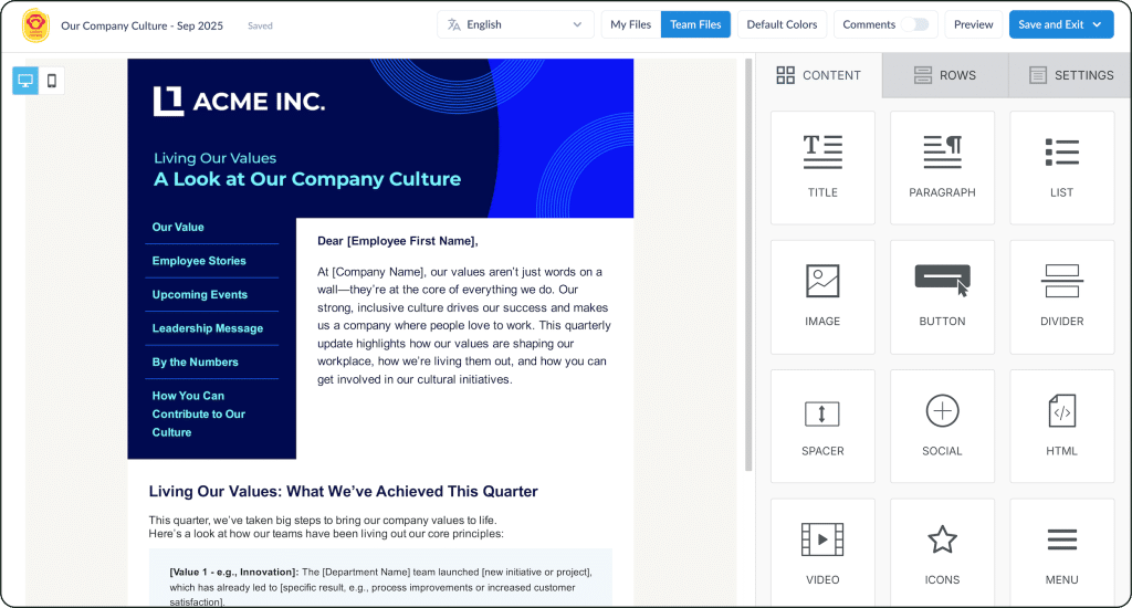 50 Internal Company Newsletter Ideas With Examples To Engage Employees