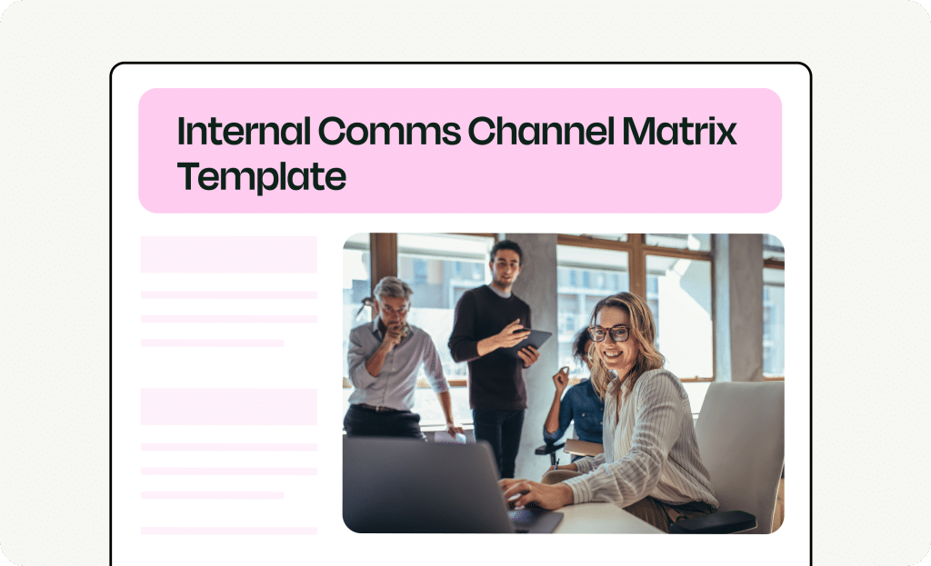 Internal Comms Channel Matrix Template | ContactMonkey