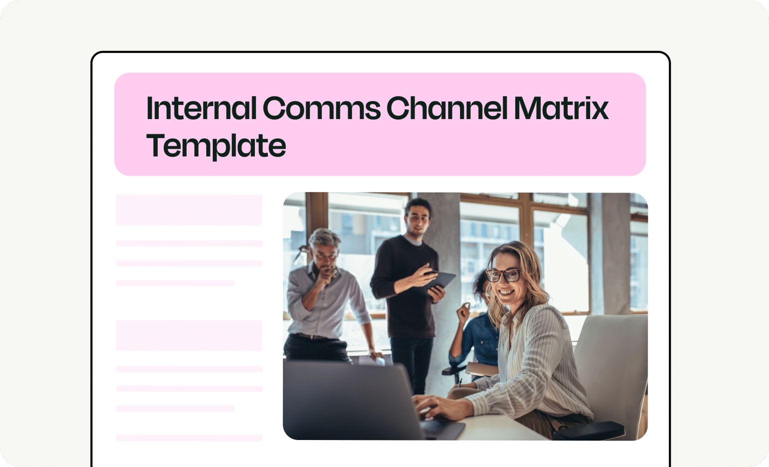 Internal Comms Channel Matrix Template | ContactMonkey