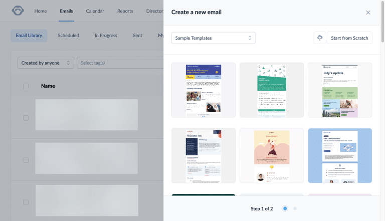 Creating email (using template) | ContactMonkey