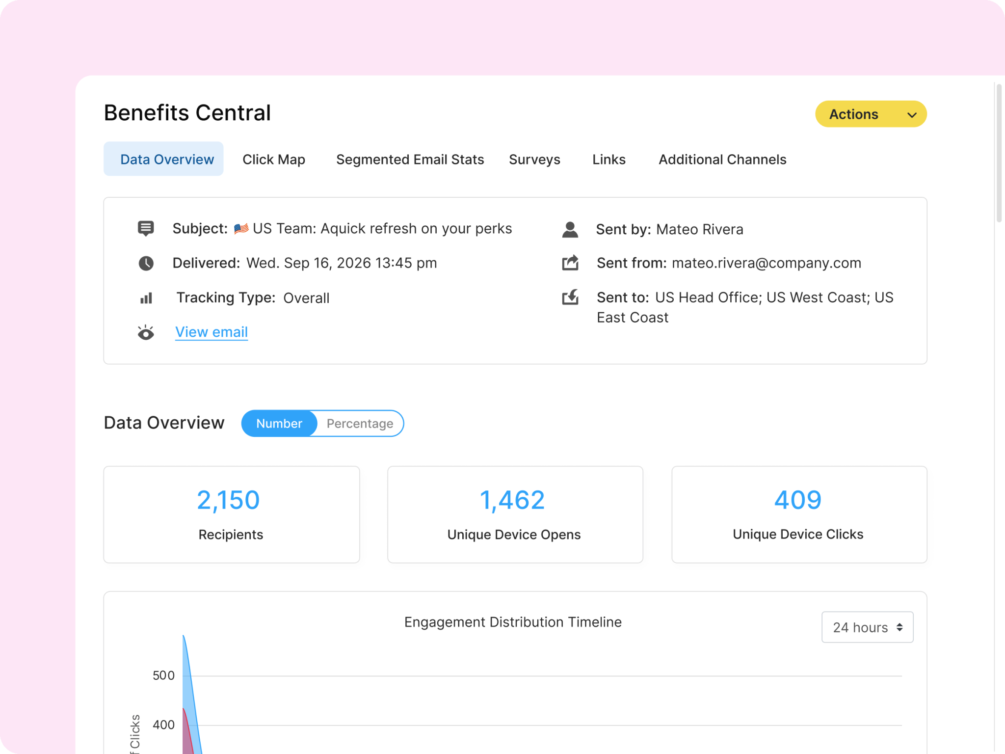 Internal Communications Email Software Features by ContactMonkey